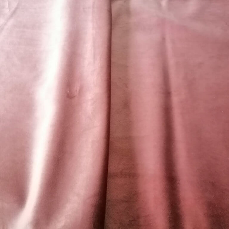 Meterware Samt in altrosa zum Selbernähen | Mit Liebe dekoriert